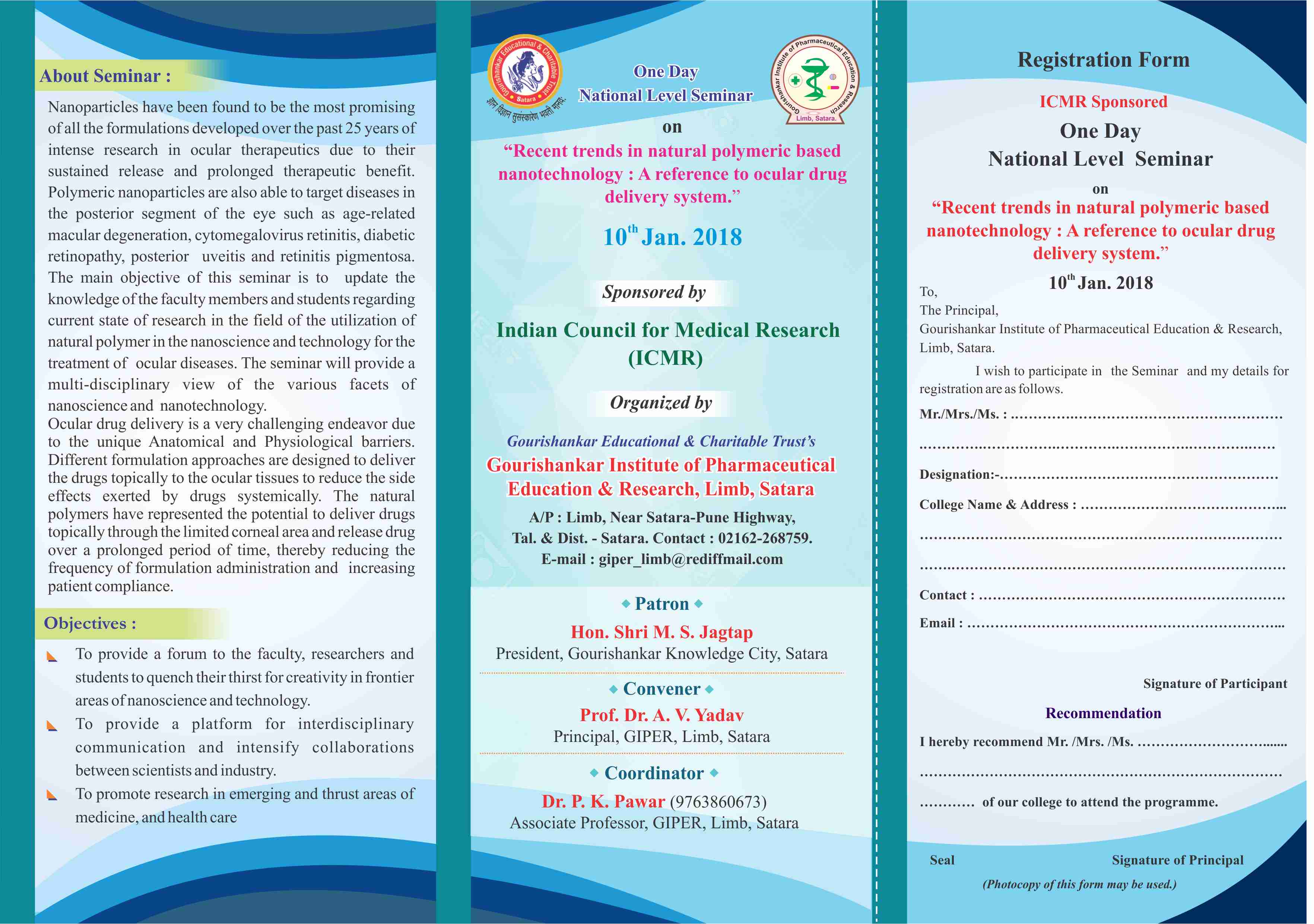 One Day National Level Seminar One Day National Level Seminar